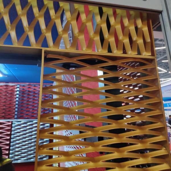Quality Customized Powder Coating Aluminum Expanded Metal Mesh Ceiling Wall Facaded for sale