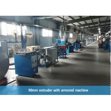 Quality 144 Core Fiber Optic Cable Extrusion Machine With Armour Sheathing for sale
