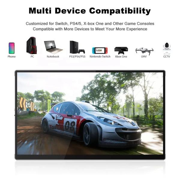 Quality Patented Slim Bezel Design 15.6 Inch 4k Type C External Touchscreen Monitor Dual for sale