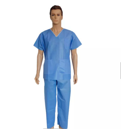 Quality Protective Disposable Scrub Suits For Hospital Nursing Patient for sale