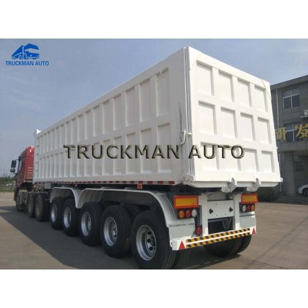 Quality 5 Axles Dump Semi Trailer 70 Tons Loading Low Consumption For Mineral Goods for sale