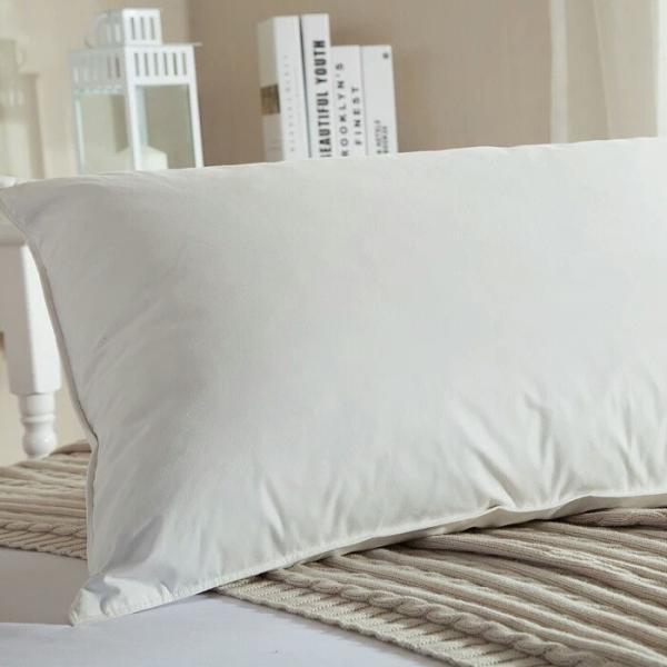 Quality Microfiber Filling Hotel Style Pillows Luxury White Rectangle Shape for sale