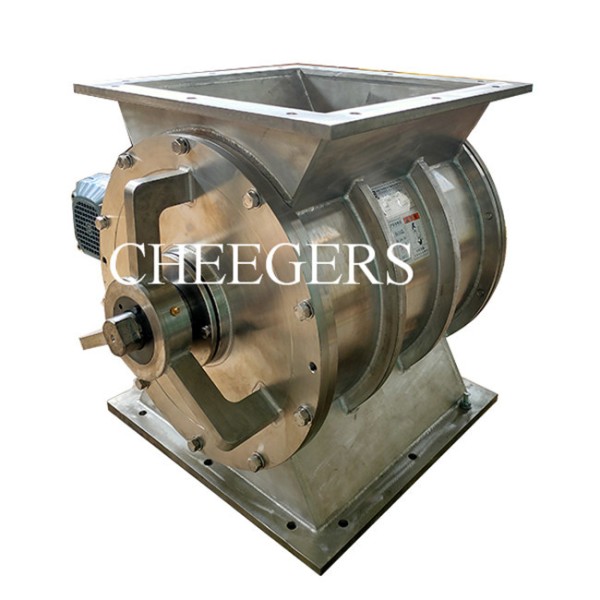 Quality Carrot Pomace Sanitary Rotary Valve 500x500mm SKF Bearing for sale