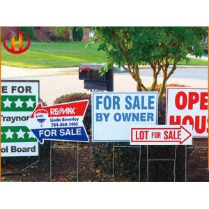 Quality Multi Color Silk Printing Durable Custom Corflute Signs Recyclable for sale