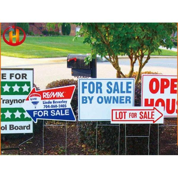 Quality Multi Color Silk Printing Durable Custom Corflute Signs Recyclable for sale