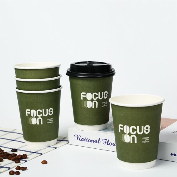 Quality Custom Biodegradable Disposable PLA Hot Coffee Paper Cups Eco-friendly and Affordable for sale