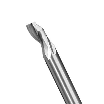 Quality High Speed Steel HSS Router Bit HRC64 Single Flute Router Bit For Aluminum for sale