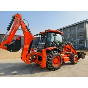 Quality Yuchai YC4A105Z-T20 Used Backhoe Loader 75KW 100HP Second Hand Backhoe Loader for sale