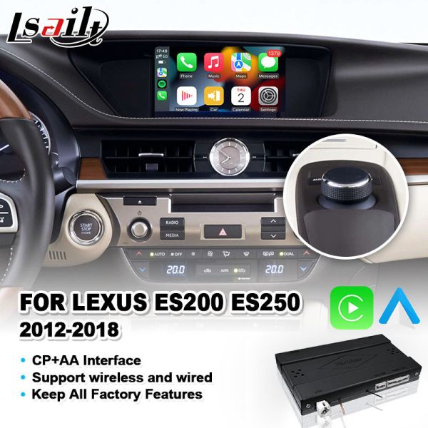 Quality Wireless Android Auto Carplay Interface for 2012-2018 Lexus ES250 ES200 ES350 ES300h ES 250 200 Knob Control for sale