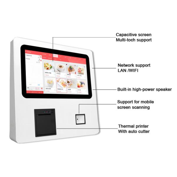 Quality All In One Self Service POS System Interactive Kiosk Desktop Customized for sale