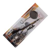 Quality 3 PCS Metal Gun Model Keychains Helmet 98K Frying Pan Key Ring for sale