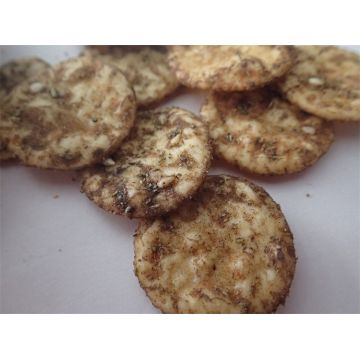 Quality OU KOSHER Senbei Rice Crackers Coarse Delicious Sesame Seed Biscuits for sale
