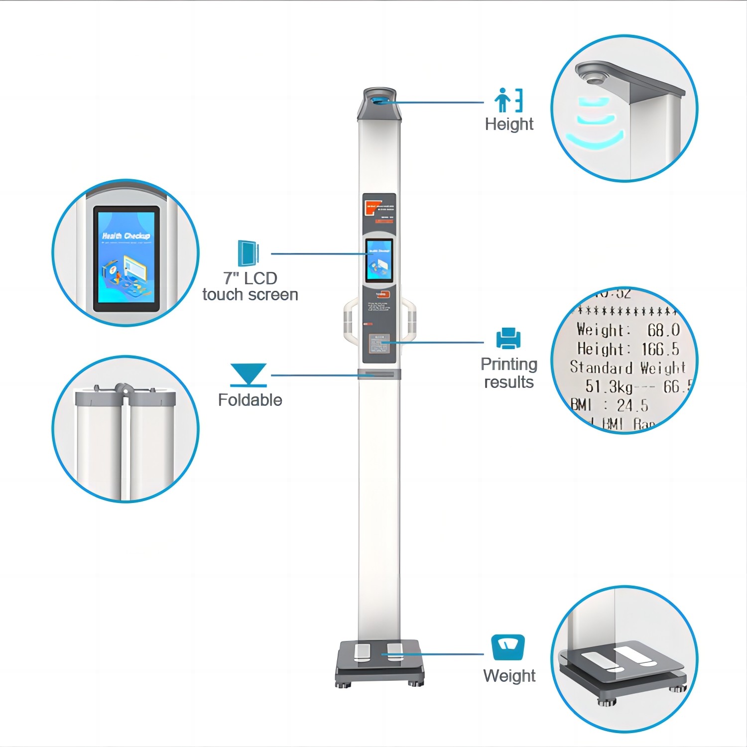 Quality Digital Fitness Health Check-Up Scales with Customized Software Reengineering for sale
