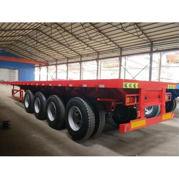 Quality 80 Ton 40ft 45ft Used 4 Axle Flatbed Semi Trailer for sale
