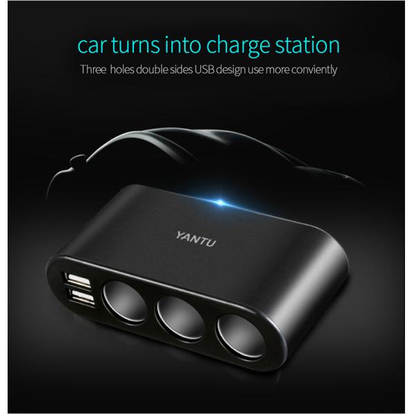 Quality Metal Wired Dual USB C Fast Car Charger with Voltage Monitoring and Charging for sale