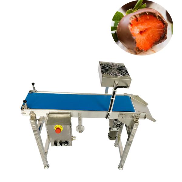 Quality PE8 Commercial Fan Cooling Chocolate Enrober Machine Donut 3.2m Tunnel for sale