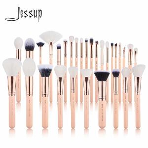 Quality Glossy Aluminum Ferrule Jessup Makeup Brushes 30 Piece Brush Set for sale