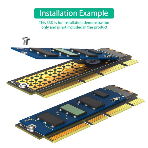 Quality Custom M.2 NGFF NVMe SSD TO PCI-E 3.0 X16 / X8 / X4 Adapter for sale