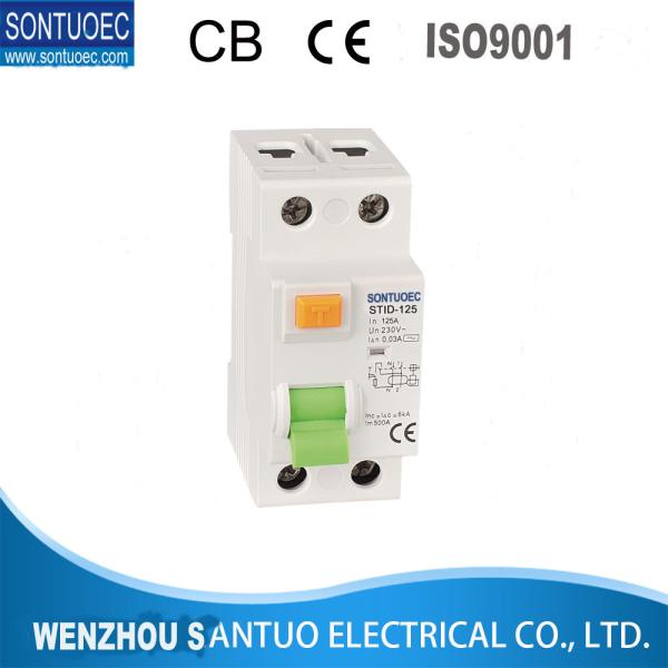 Quality STID series  230V 2P 4Pole   magnetic 63A RCCB Circuit Breaker With PA66 fire proof   A or AC model for sale