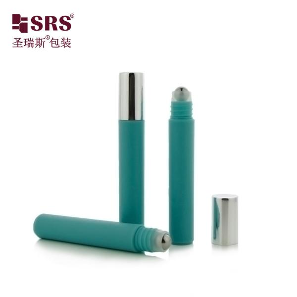 Quality 8ml Empty 304 Stainless Steel Ball PP Injection Custom Color Under Eye Roll On Bottle for sale