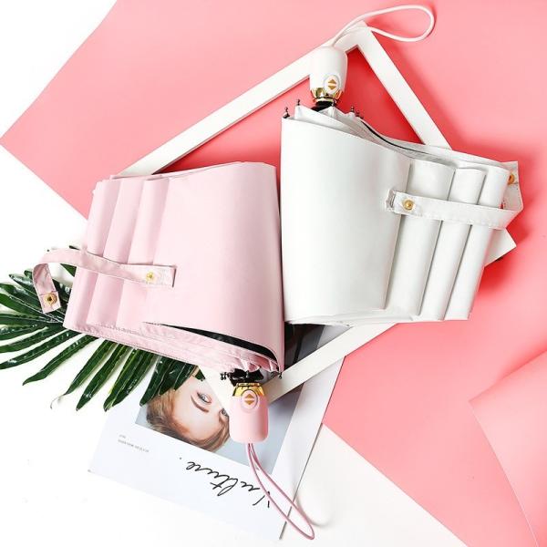 Quality Japanese Small Fresh Three Fold Vinyl Advertising Umbrella with Customized Color for sale