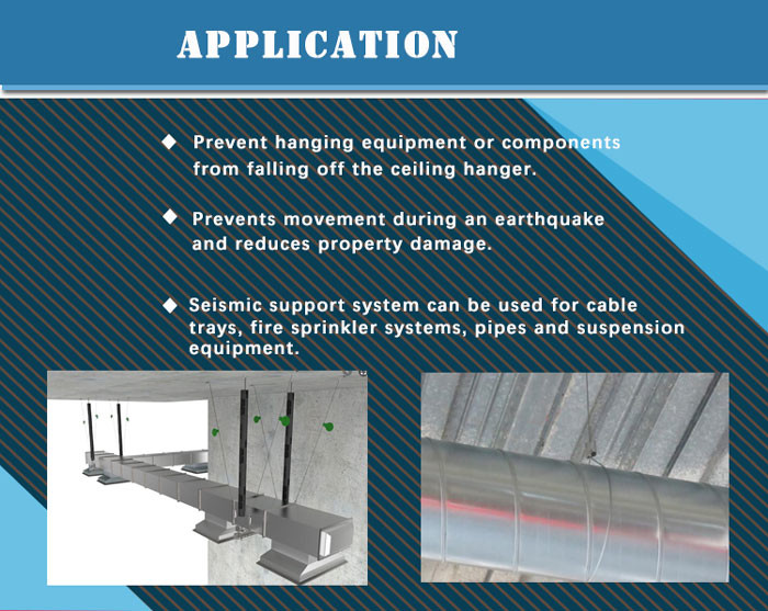 Wall Bracket For Pipe Seismic Bracing Kit With Wire Rope Looping ...