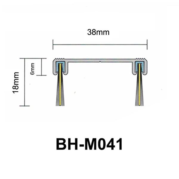 Quality Commerial Door Bottom Brush Sweep 38mm Width RAVEN RP129F for sale