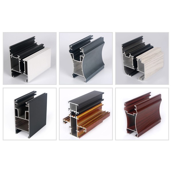 Quality Construciton Alloy 6063 T5 Powder Coated Aluminium Door Profiles / Extruded Aluminum Profiles for sale