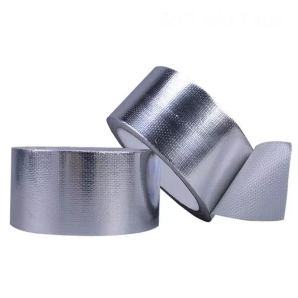 Quality Fireproof HVAC Thermal Insulation Aluminium Tape Heat Resistant Fiberglass Cloth for sale