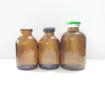 Quality Amber Molded Sodium Calcium Bottle For Injection for sale