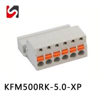 Quality SHANYE BRAND KFM500RK-5.0 300V phoenix pluggable terminal block 5.0mm pitch male 2P-24P for sale