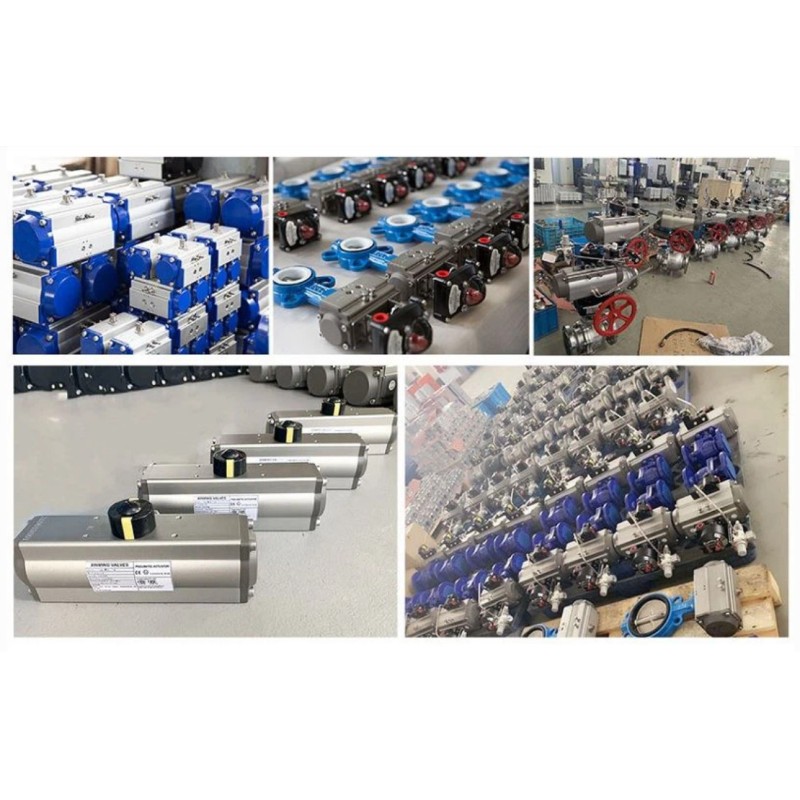 Silver Hard Anodized Pneumatic Actuator DA032