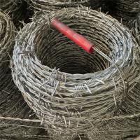 Quality Use Of Prison Walls Anti Climb Single Strand PVC Coated Iron Barbed Wire for sale