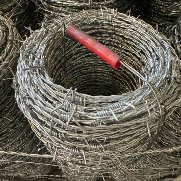 Quality Use Of Prison Walls Anti Climb Single Strand PVC Coated Iron Barbed Wire for sale