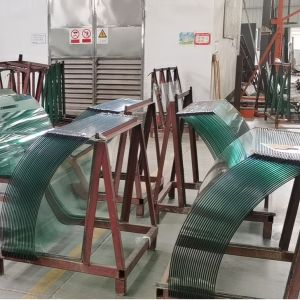 Quality Curved Low - E Insulated Tempered Toughened Glass For Showcase And Freezer for sale
