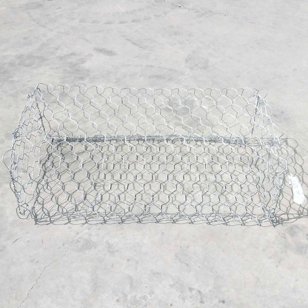 Quality 2.7mm Hexagonal Hole Pvc Coated Gabion Baskets 4x1x1 M for sale