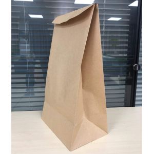 Quality Recyclable Sealed Paper Food Delivery Bags With Adhesive Tape Takeaway Paper for sale