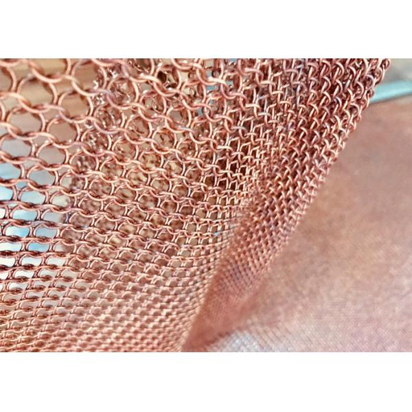 Quality 1.2MMX10MM Fire Protection Metal Ring Mesh for Partition Wall Fabrication for sale
