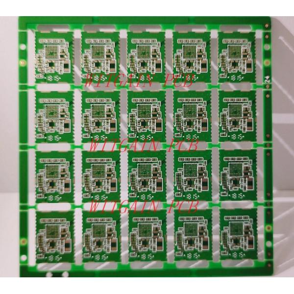 Quality 4 Layer Half Hole PCB Printed Circuit Board Green Solder Mask Blue Tooth Module for sale