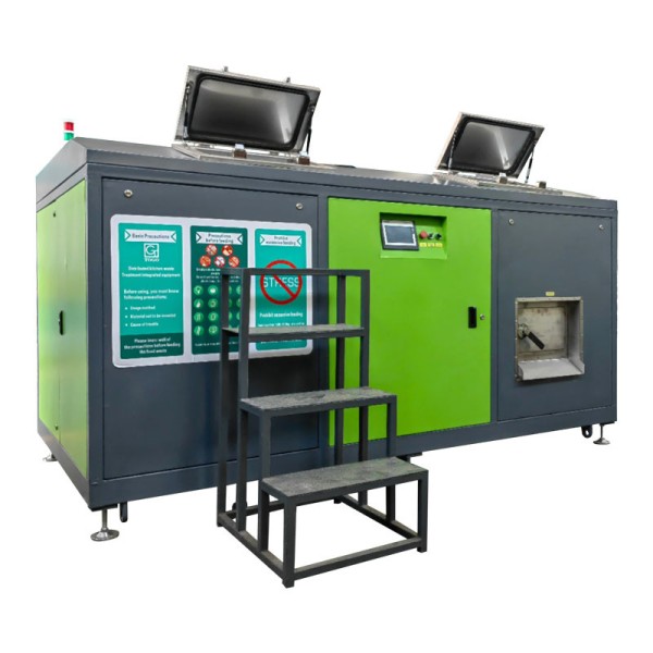 Quality Automatic Organic Food Waste Composting Machine With Microbial High Temp Fermentation for sale