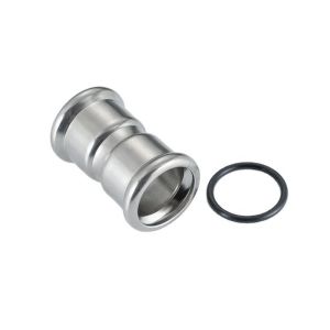Quality Industrial Stainless Steel Press Pipe Fittings SS304 SS316L Straight Connector for sale
