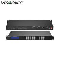 China Black Seamless Hdmi Switcher / UHD4Kx2K HDMI 4x4 Seamless Video Switcher factory
