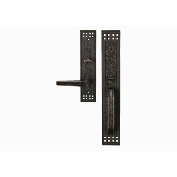 Quality 89mm 608mm American Door Handles Matte Black Exterior Grip Set Door Handle for sale