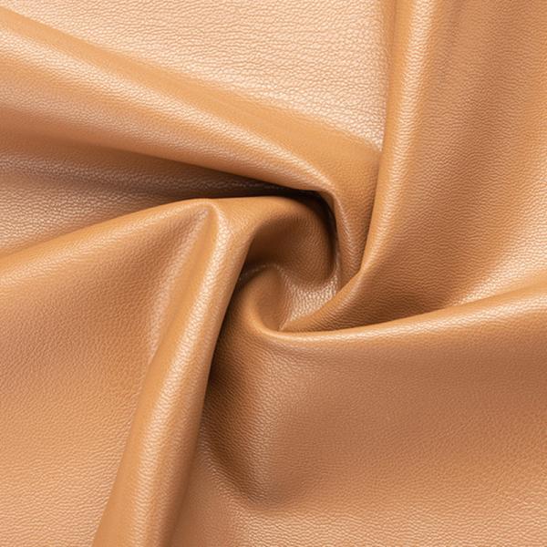 Quality Smooth Garment PU Leather Knitted Four Sided Elastic Faux Leather for sale
