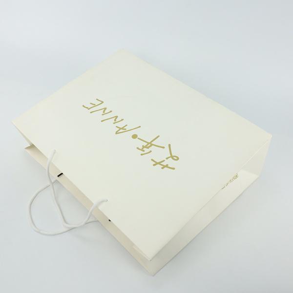 Quality Boutique Carrier Custom Logo Paper Bag Shopping Packaging Foldable Reusable for sale