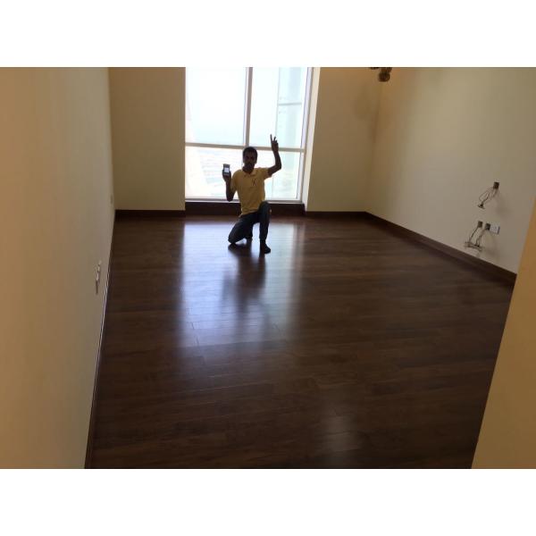 Quality stained Rotary American Walnut Engineered hardwood Flooring, selected grade for sale