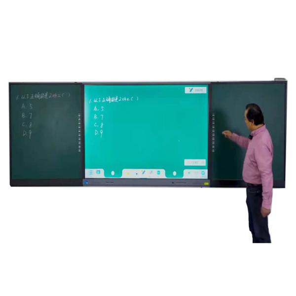 Quality 86'' Intelligent Smart Recordable Blackboard Green Board 4000:1 LED Android 9.0 for sale