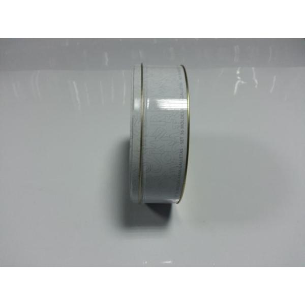 Quality Promotional Round Tin Boxes Wholesale Cookie Gift Tins Clear Window Tin Case for sale