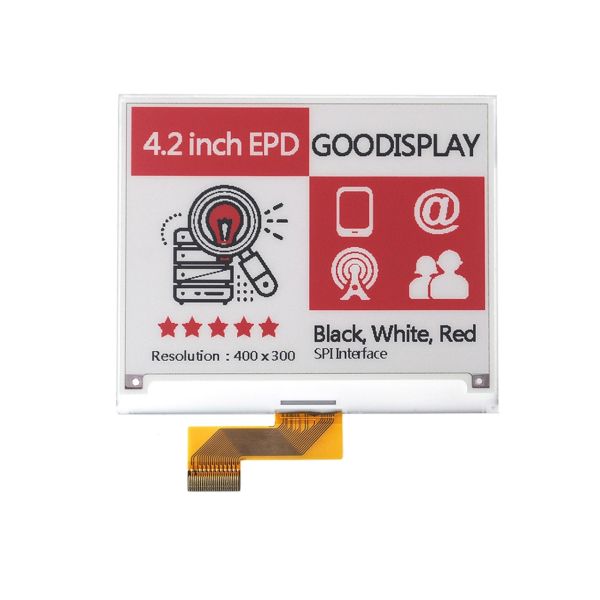 Quality 4.2inch 3-Color E Ink Display with 10s Fast Refresh and Partial Update for for sale