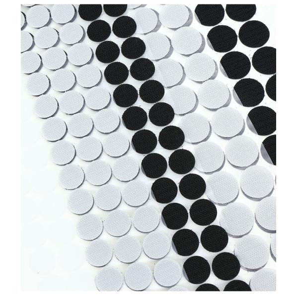 Quality 20MM Diameter Heat Resistant Self-Adhesive Dot Easy DIY Hook and Loop Coins for for sale
